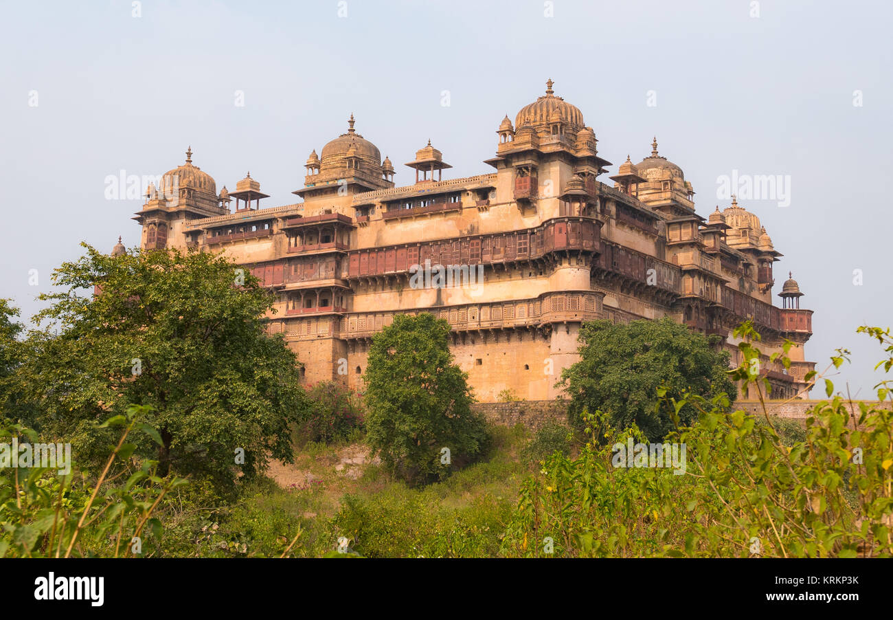 Orchha Palace, Madhya Pradesh. Also spelled Orcha, famous travel ...