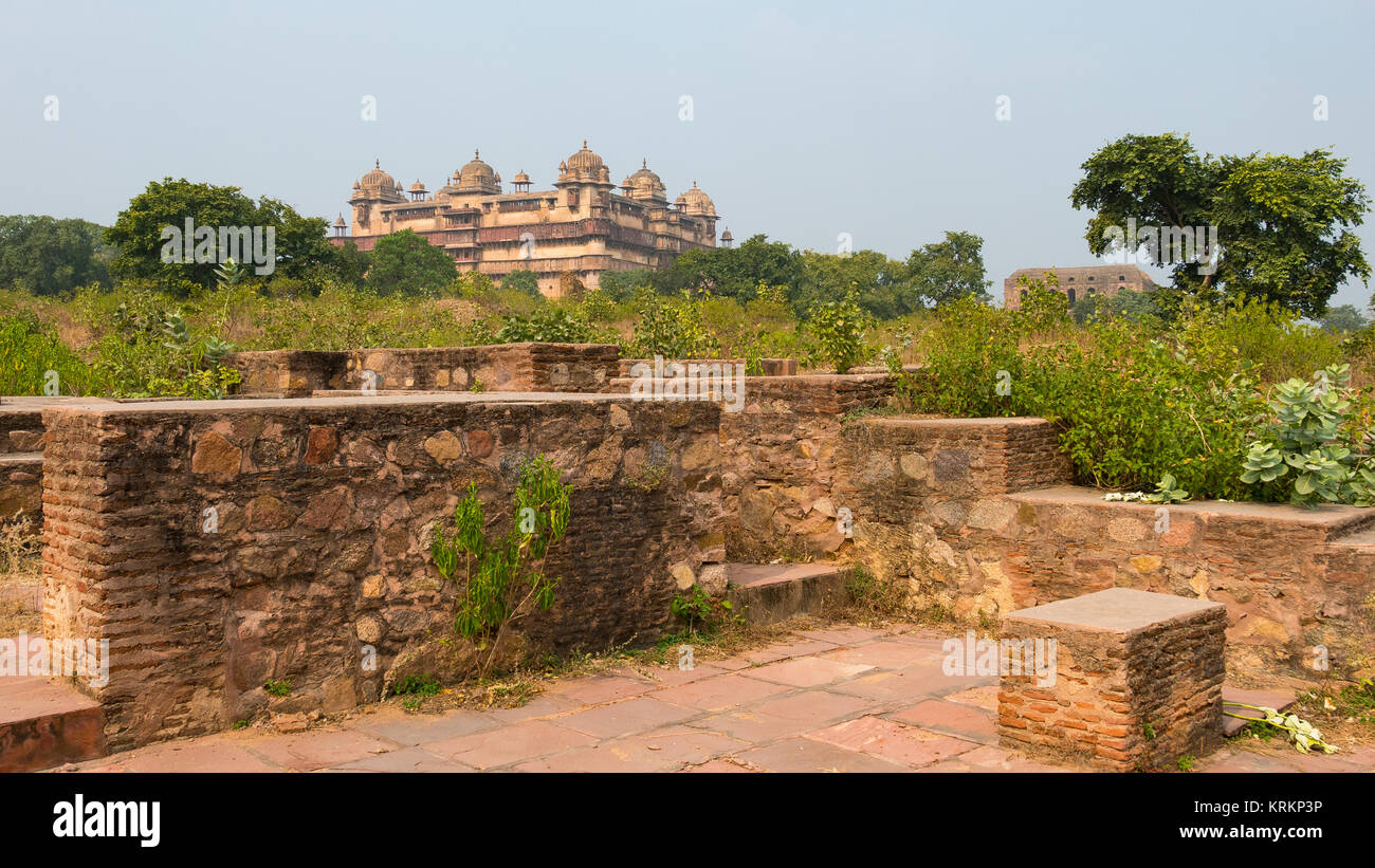 Orchha Palace, Madhya Pradesh. Also spelled Orcha, famous travel ...