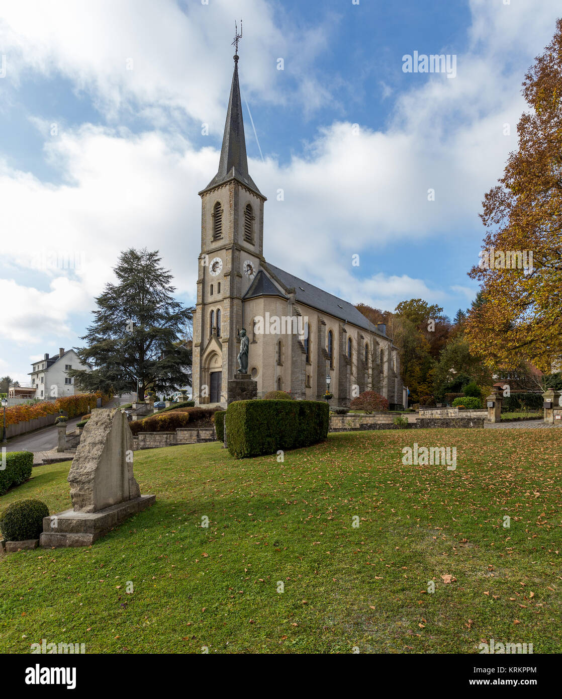 Church and castle in Useldingen Stock Photo - Alamy
