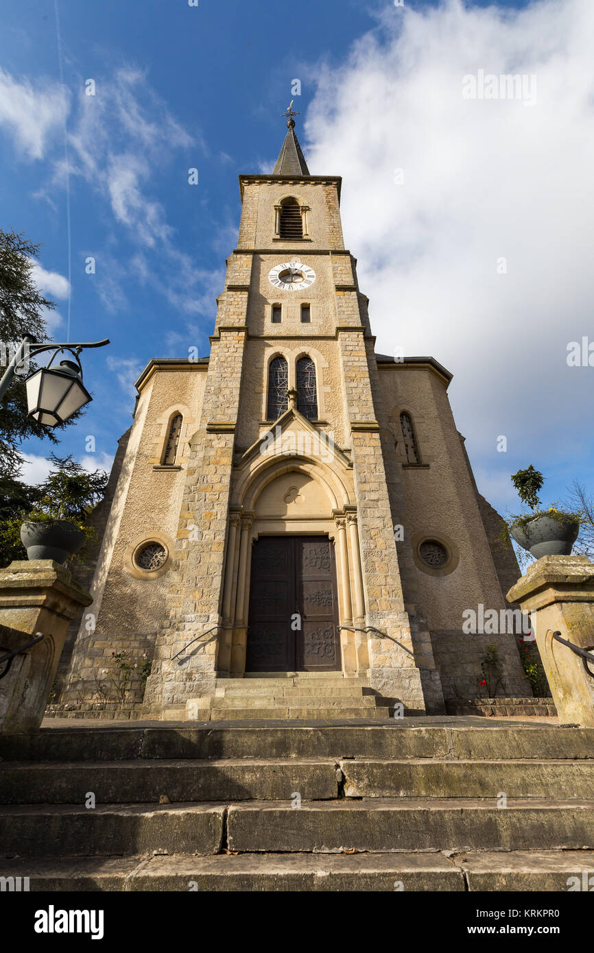 Church and castle in Useldingen Stock Photo - Alamy