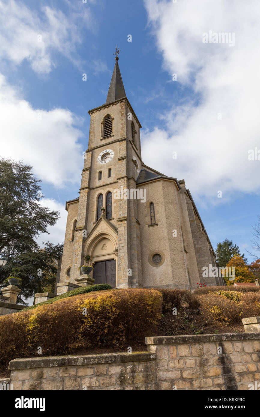 Church and castle in Useldingen Stock Photo - Alamy