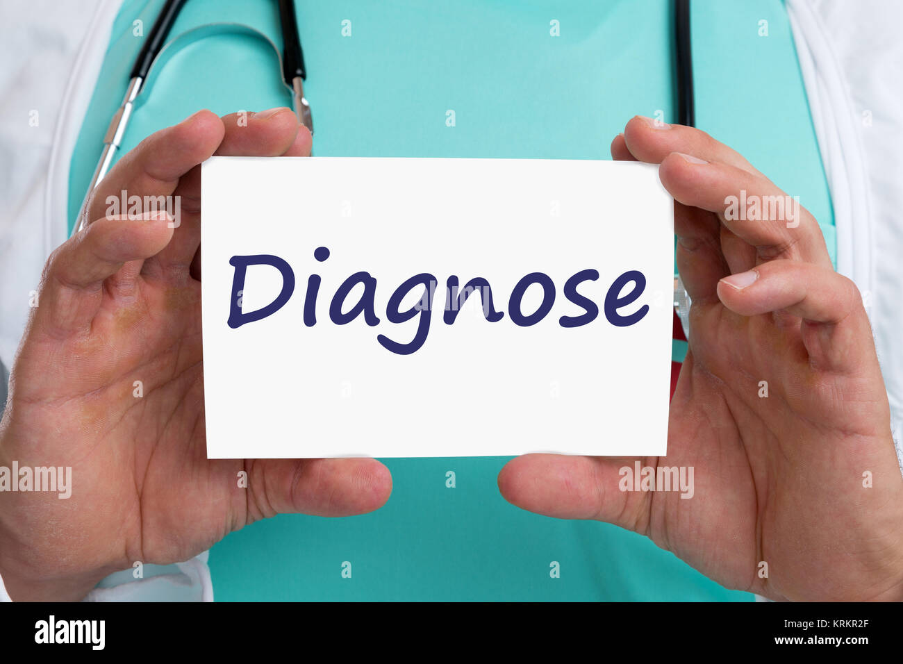 diagnosis ill illness healthy health doctor doctor examination Stock ...