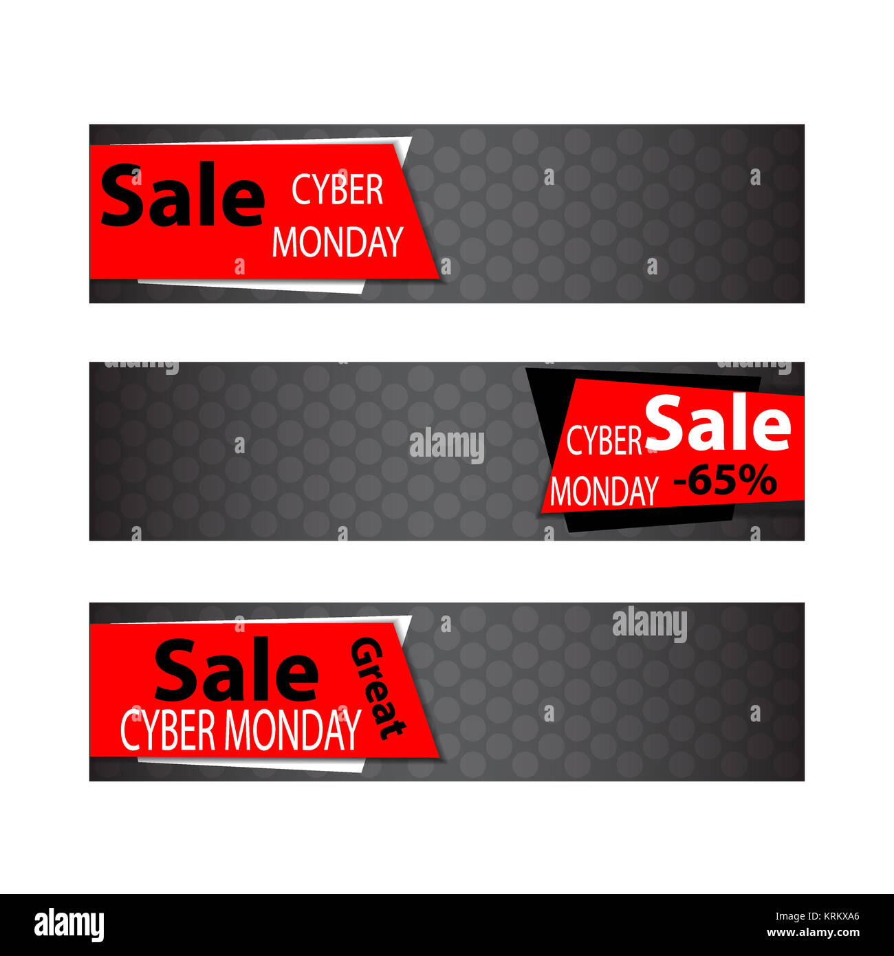 Cyber monday ribbon banner Cut Out Stock Images & Pictures - Alamy