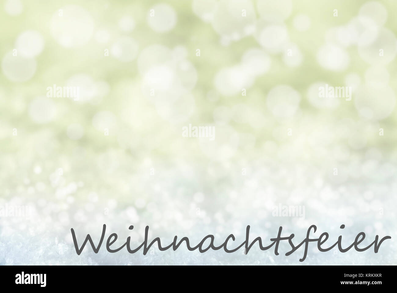 German Text Weihnachtsfeier Means Christmas Party. Golden Bokeh ...