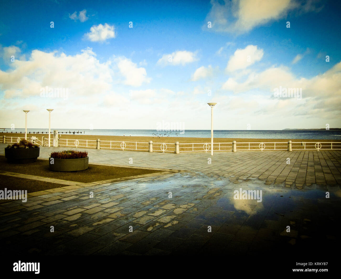 Beach Boardwalk in Luebeck-Travemuende Stock Photo - Alamy