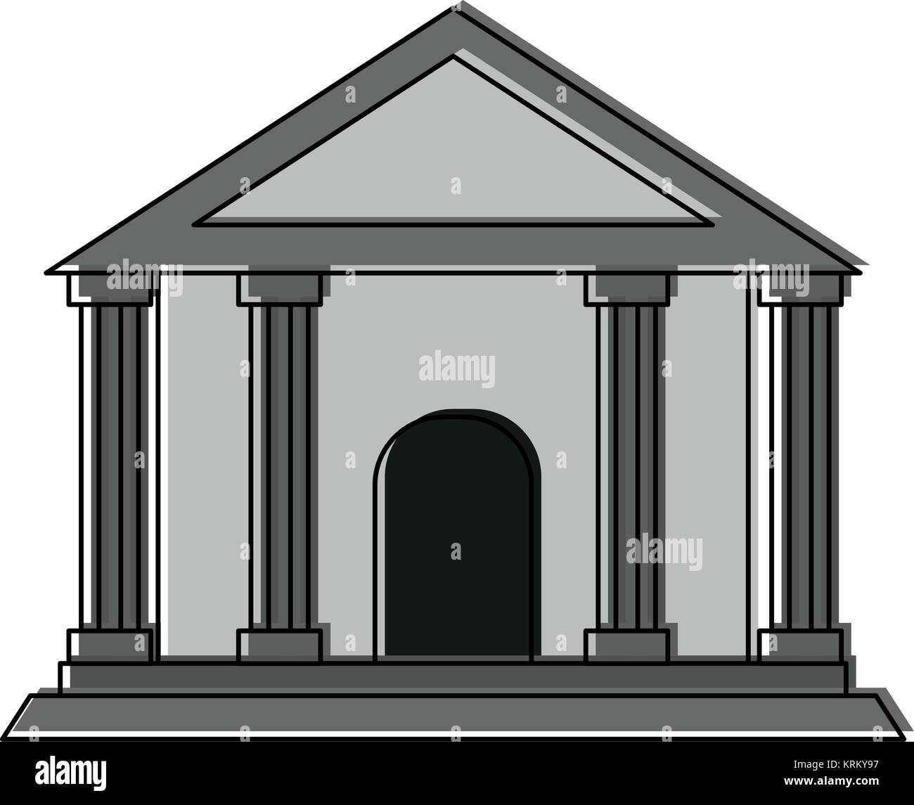 Bank building symbol Stock Vector Image & Art - Alamy