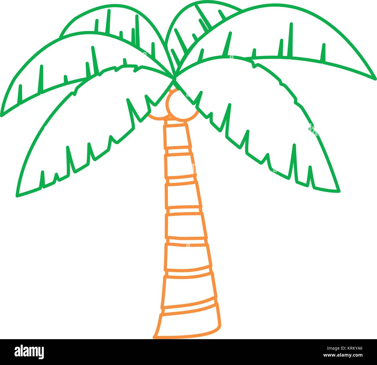 Isolated palm tree design Stock Vector Image & Art - Alamy