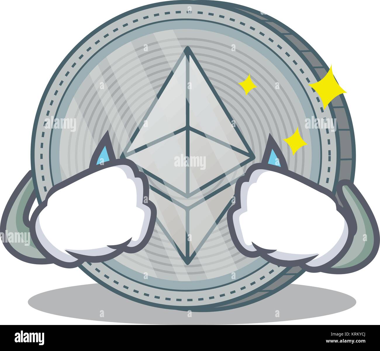 Crying Ethereum coin character cartoon Stock Vector Image & Art - Alamy