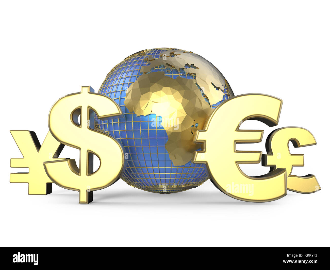 Globe currency symbols in hi-res stock photography and images - Alamy