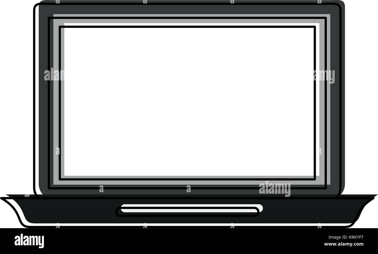 Isolated colored laptop computer Stock Vector Images - Alamy