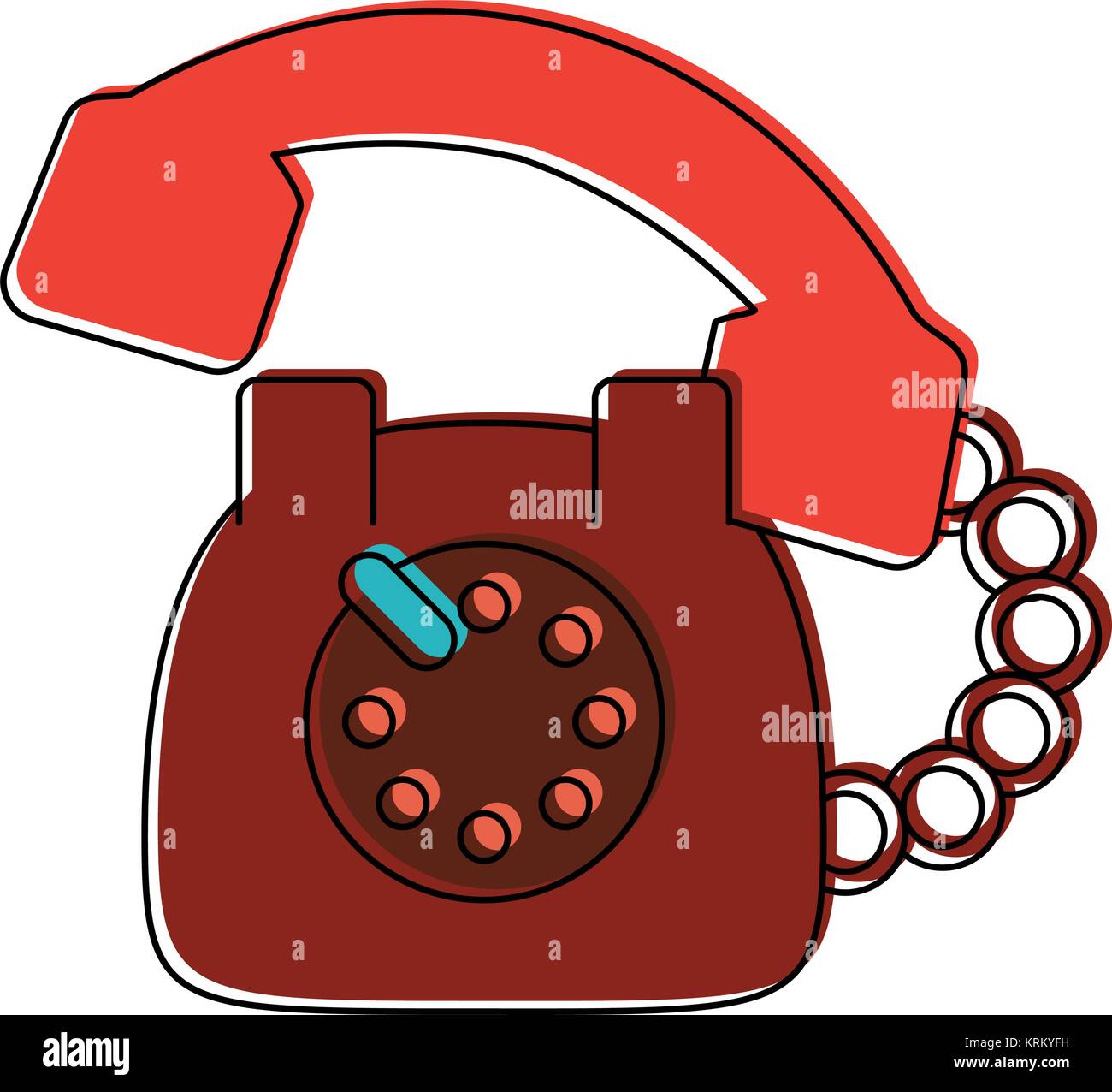 Vintage telephone symbol Stock Vector Image & Art - Alamy