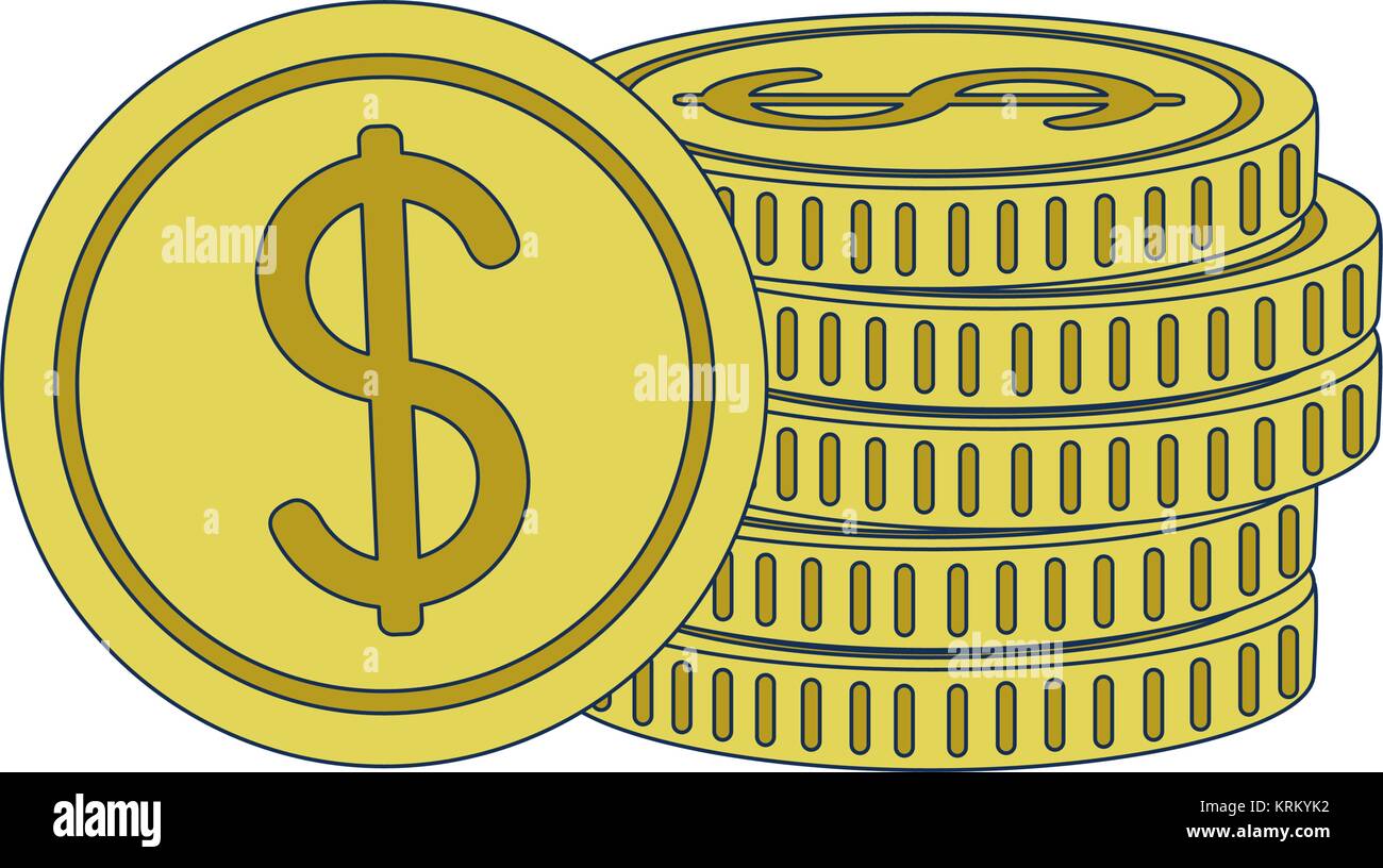 Isolated coin design Stock Vector Image & Art - Alamy