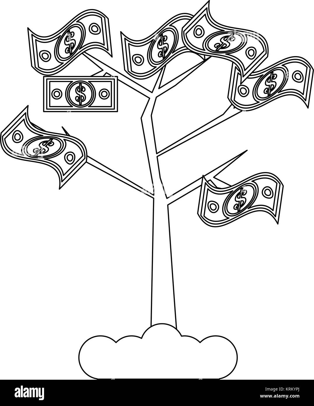 Tree money bank Black and White Stock Photos & Images - Alamy
