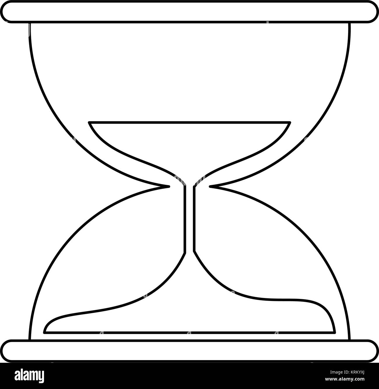 Hourglass antique clock Stock Vector Image & Art - Alamy