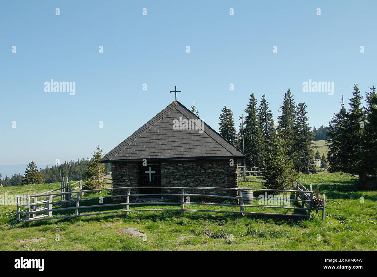 church in the alps Stock Photo - Alamy