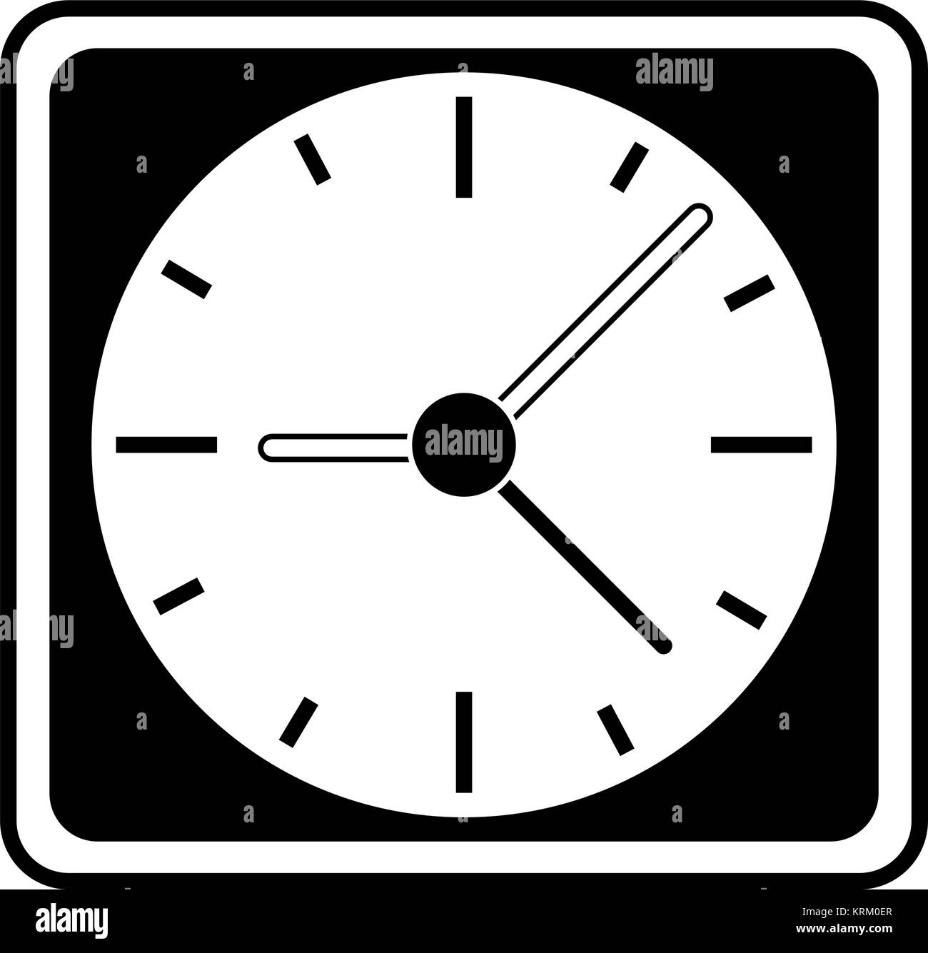Clock Square Frame Stock Vector Image And Art Alamy