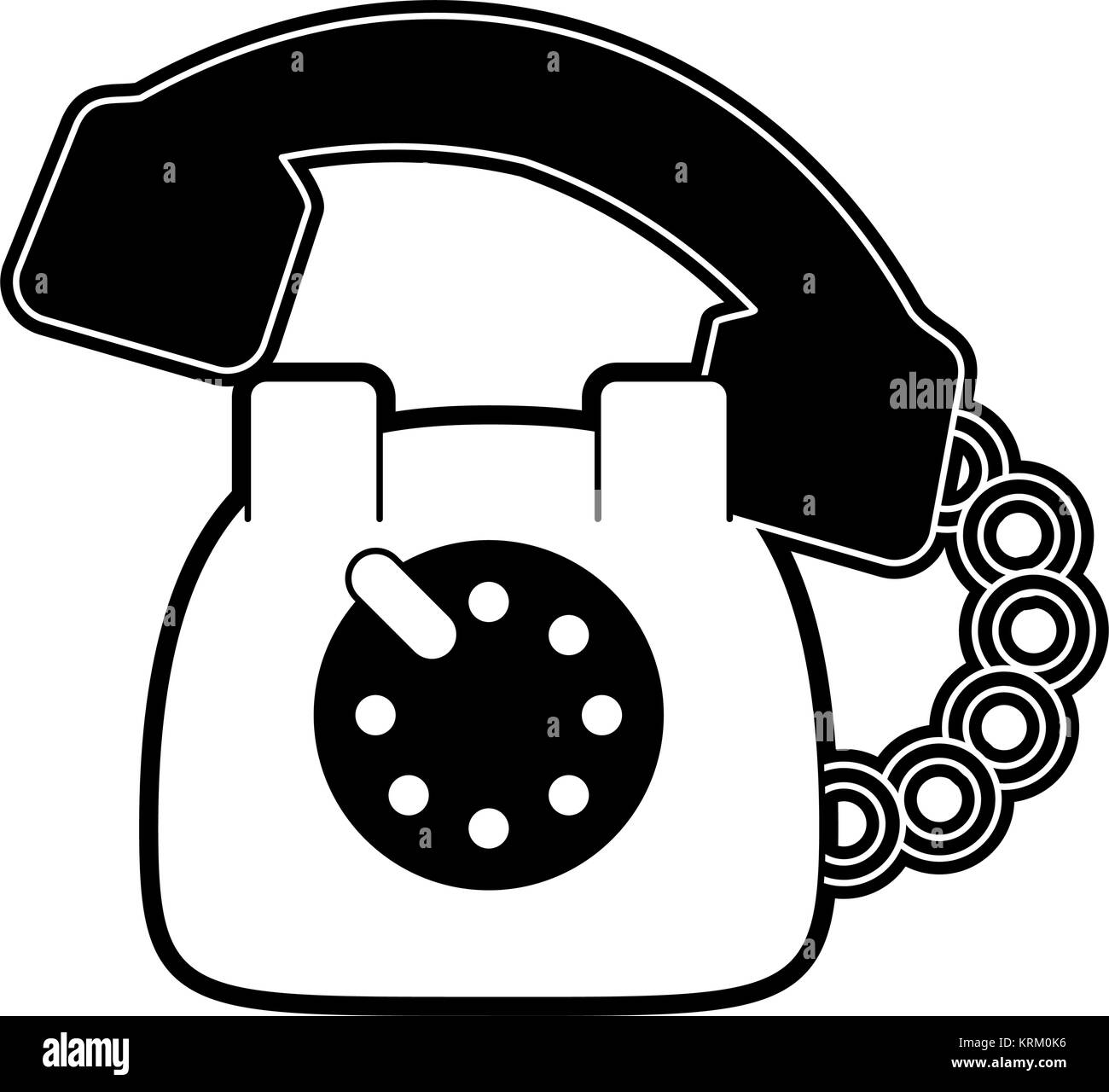 Vintage telephone symbol Stock Vector Image & Art - Alamy
