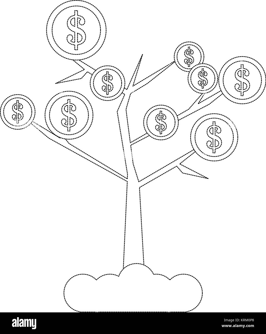 Money tree symbol Stock Vector Image & Art - Alamy