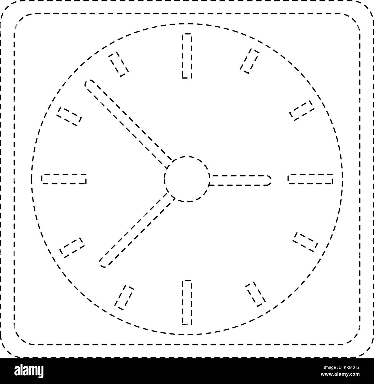 Clock Square Frame Stock Vector Image And Art Alamy