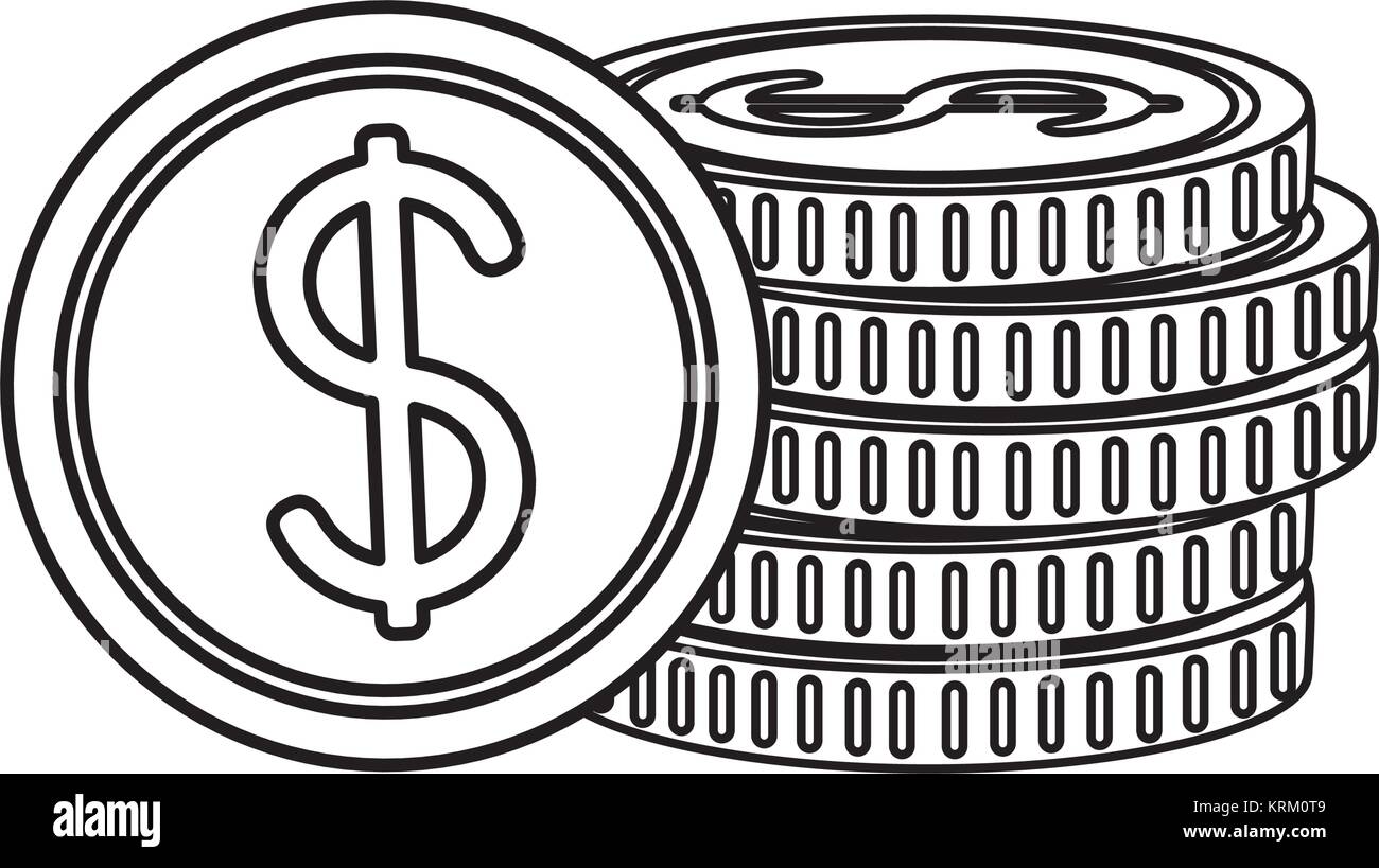 Isolated coin design Stock Vector Image & Art - Alamy