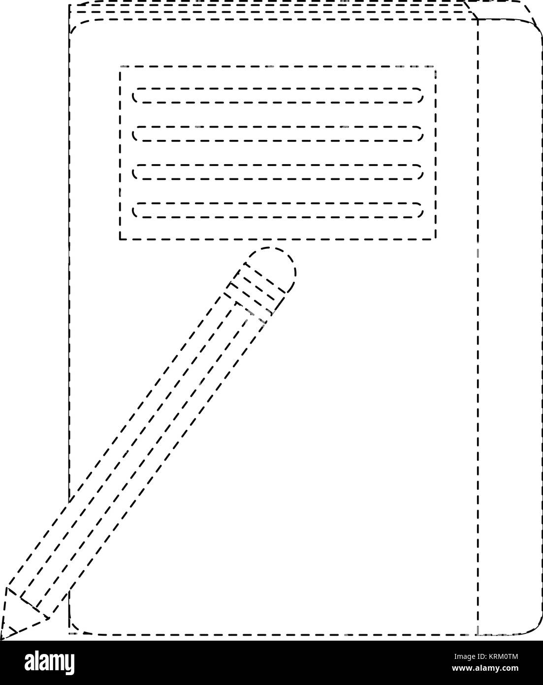 Notebook closed with pencil Stock Vector Image & Art - Alamy