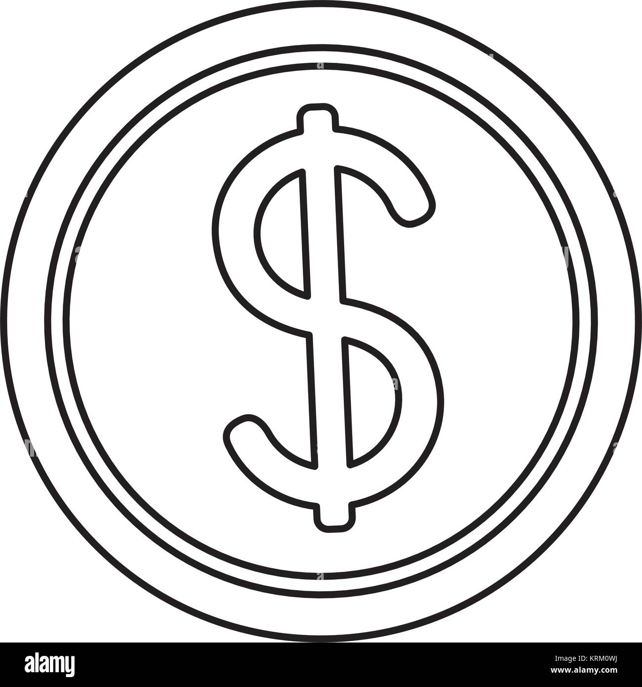 Isolated coin design Stock Vector Image & Art - Alamy
