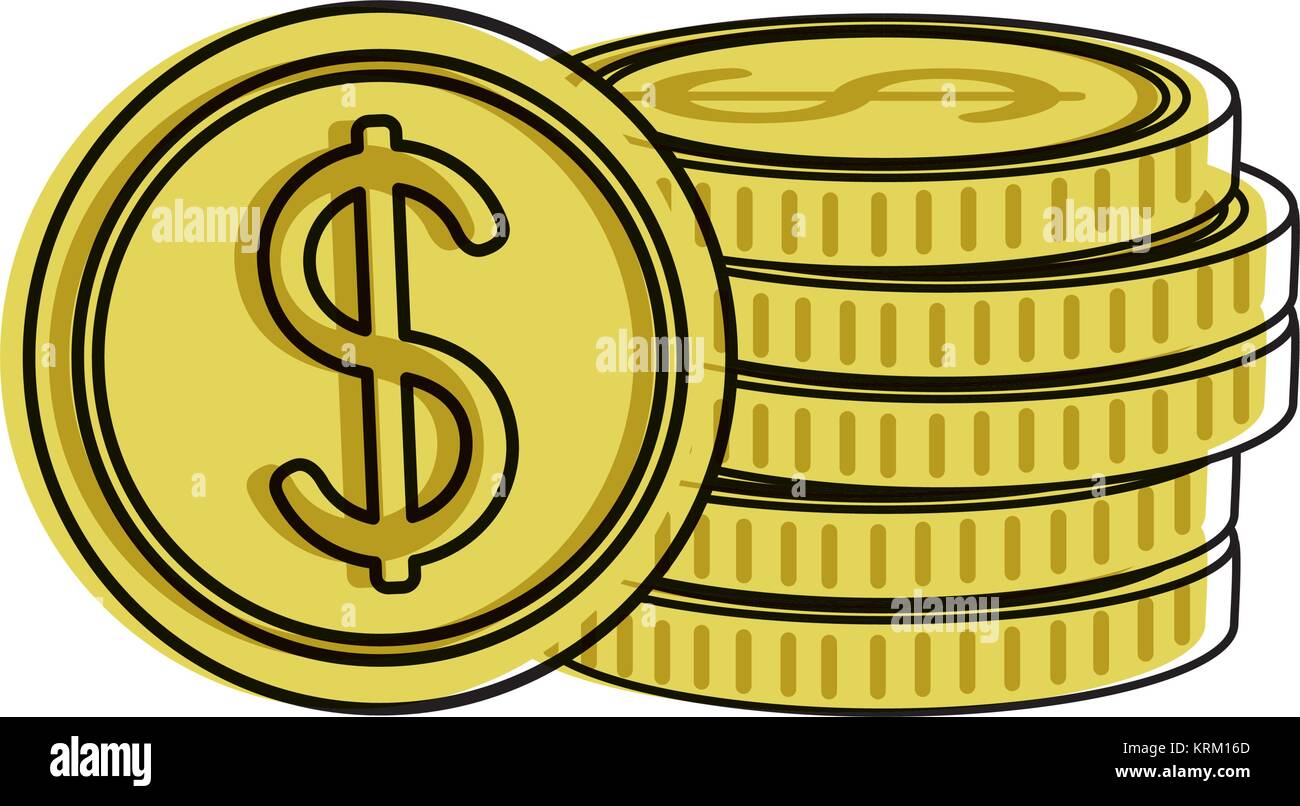 Isolated coin design Stock Vector Image & Art - Alamy