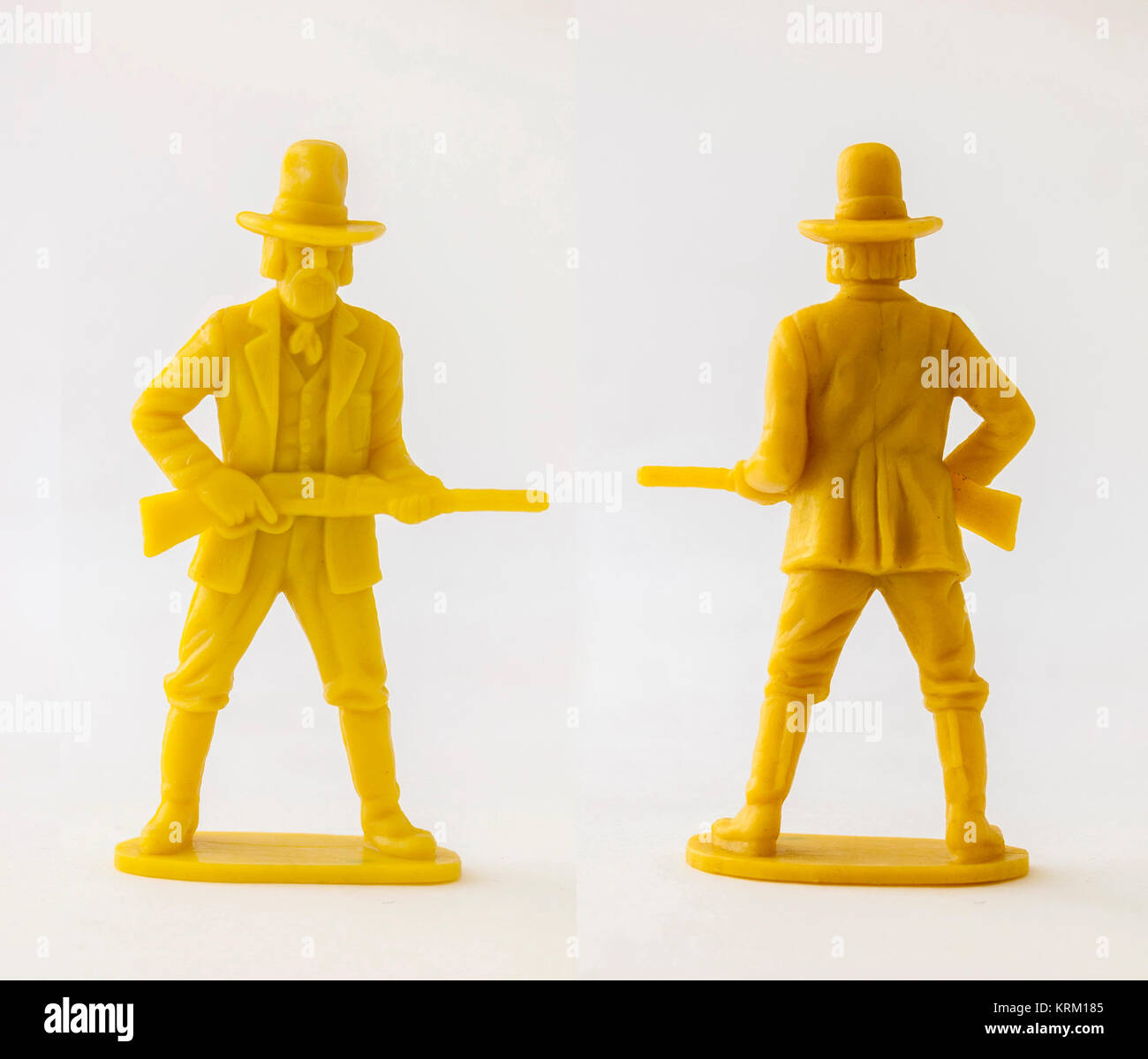 Cowboy figure model toy / Isolated white Stock Photo - Alamy