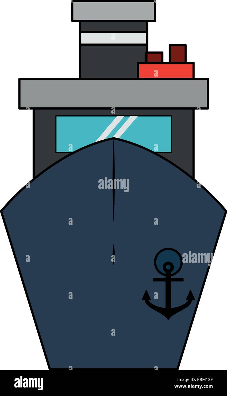 Ship frontview symbol Stock Vector Image & Art - Alamy