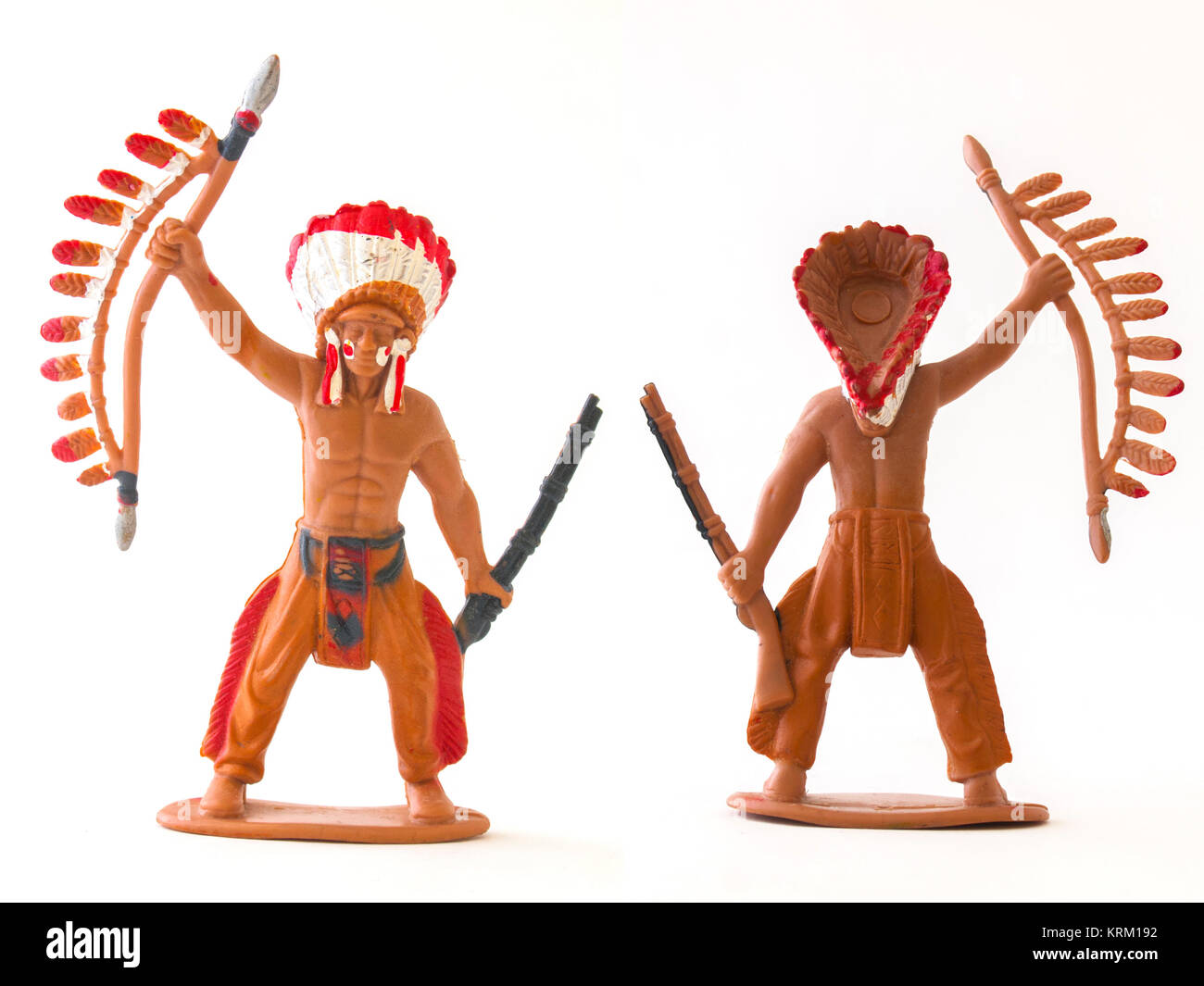 Indian cowboy mini figure model toy / Isolated white Stock Photo - Alamy
