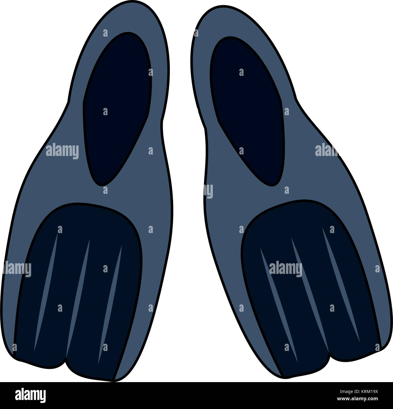 Diving fins isolated Stock Vector Image & Art - Alamy