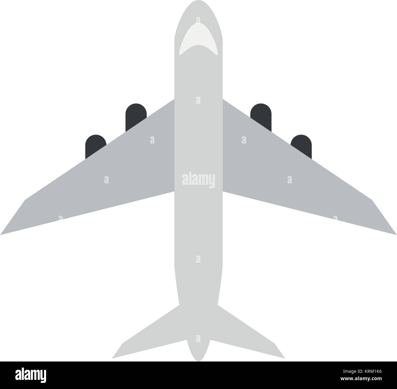 Airplane jet topview Stock Vector Image & Art - Alamy