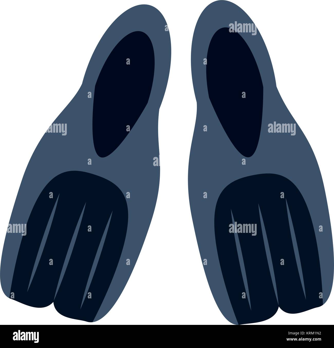 Diving fins isolated Stock Vector Image & Art - Alamy