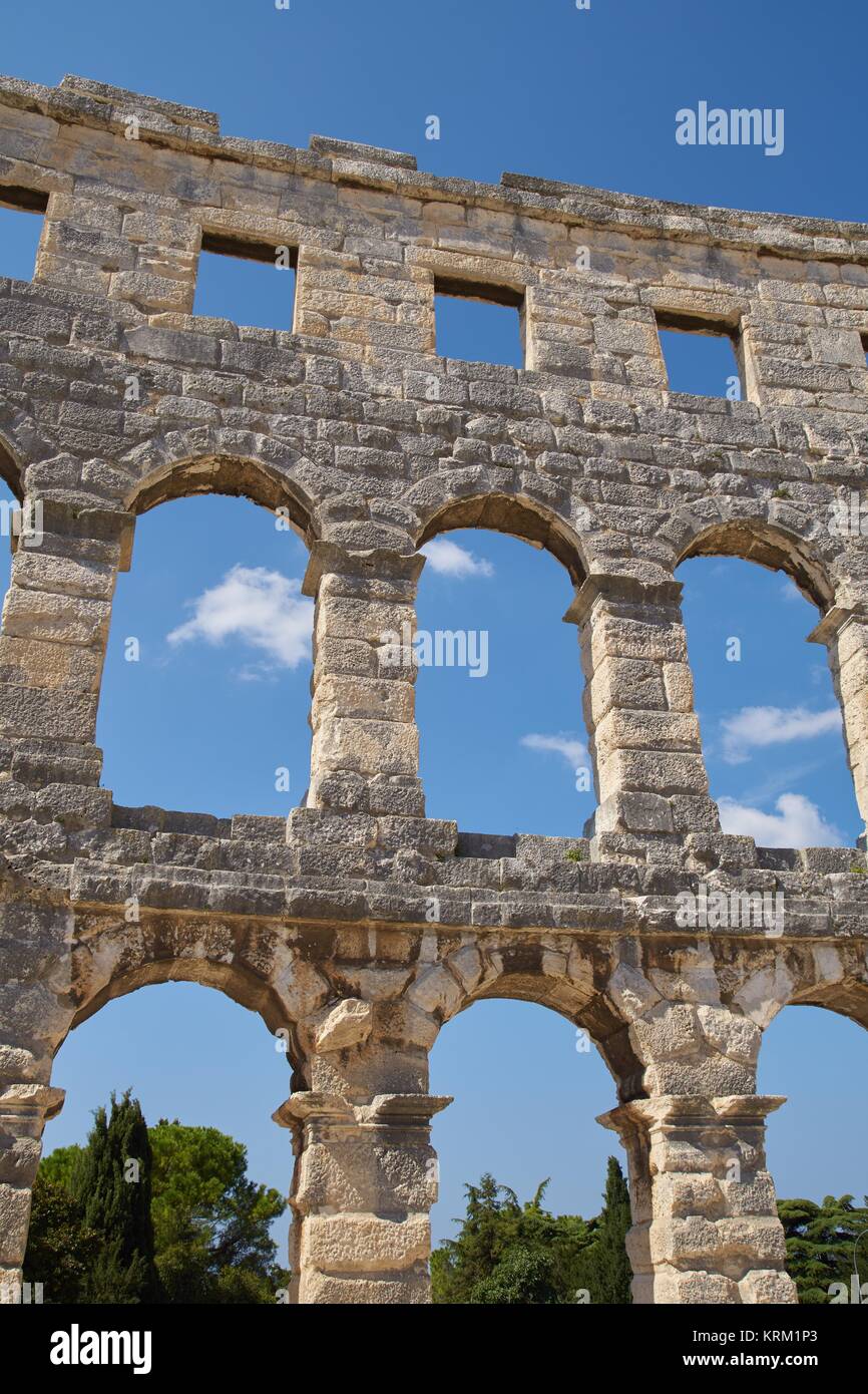 amphitheater in pula Stock Photo - Alamy
