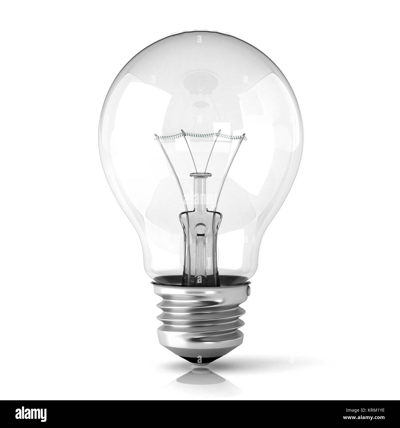 Light bulb. 3D Stock Photo - Alamy