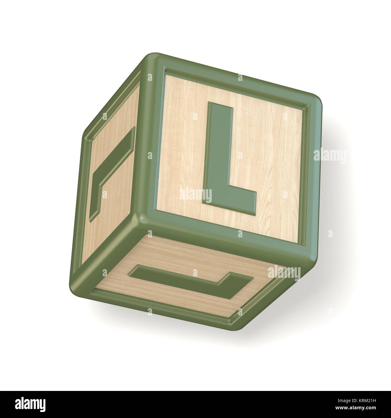 Letter L wooden alphabet blocks font rotated. 3D Stock Photo - Alamy