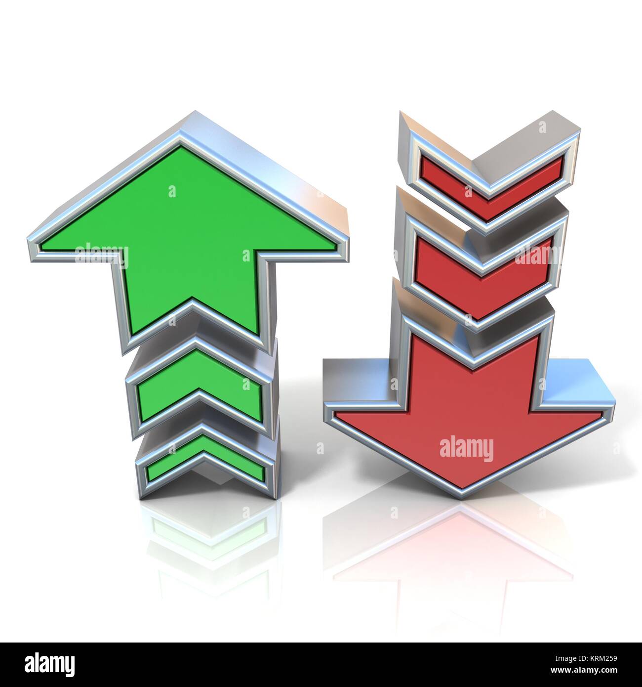Upload download arrows icon 3D Stock Photo - Alamy