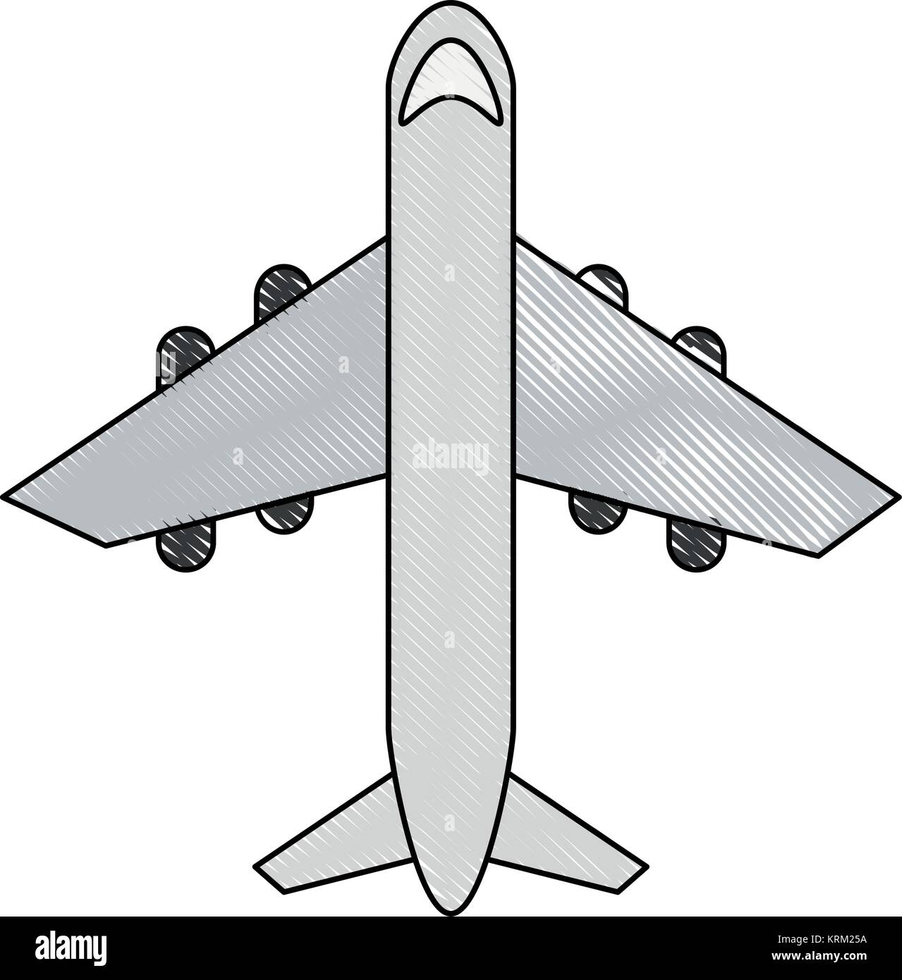 Airplane jet topview Stock Vector Image & Art - Alamy