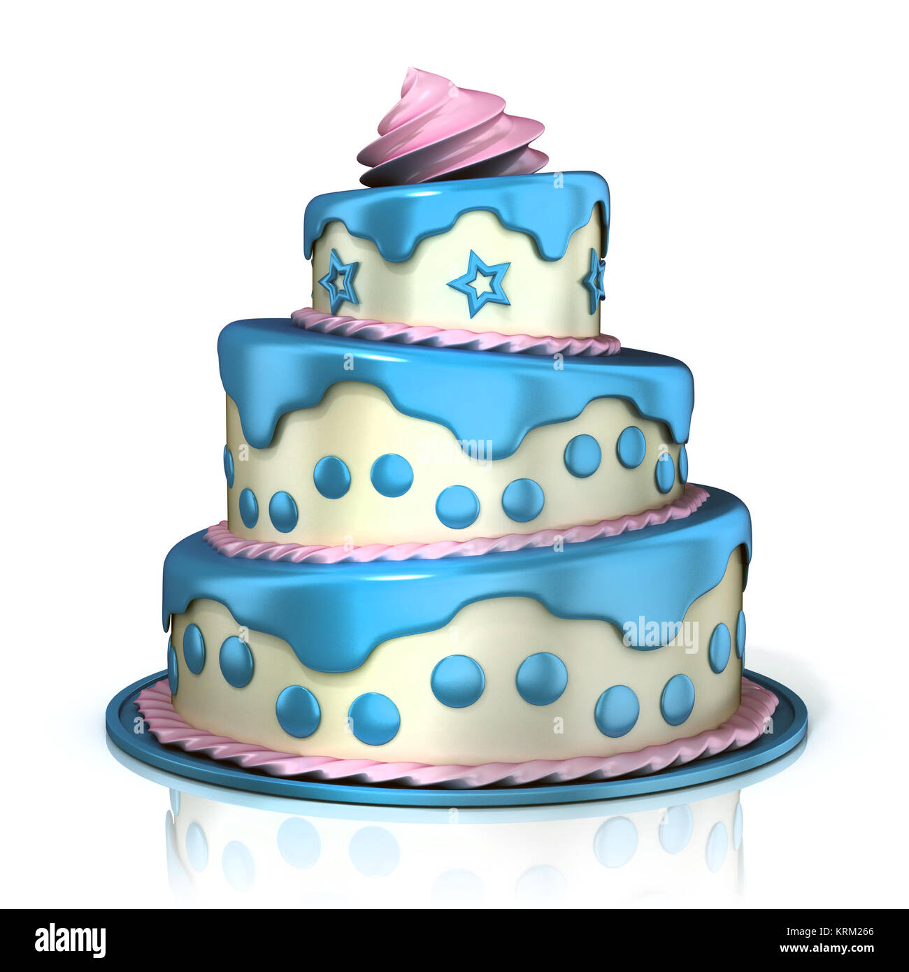 Three floor festive cake hi-res stock photography and images - Alamy