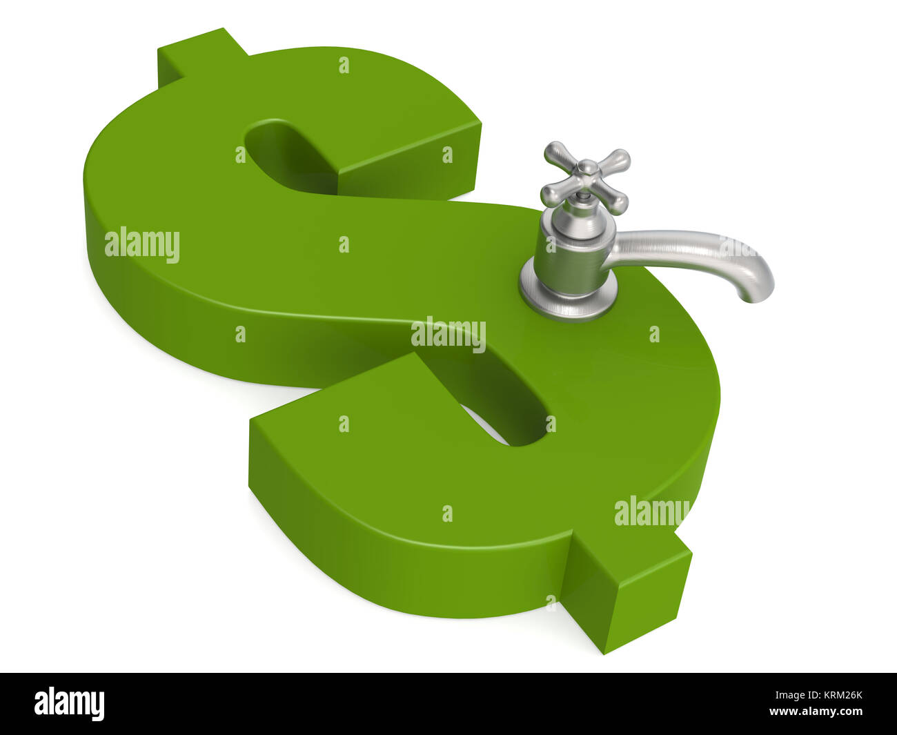 3d rendering green dollar hi-res stock photography and images - Alamy
