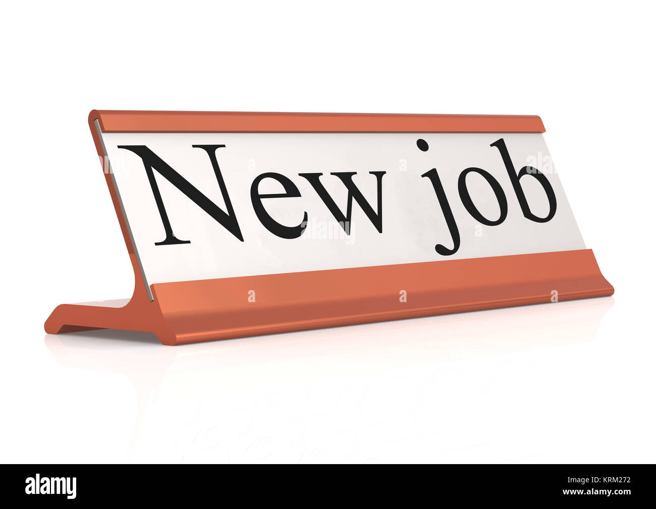 New job table tag isolated Stock Photo - Alamy