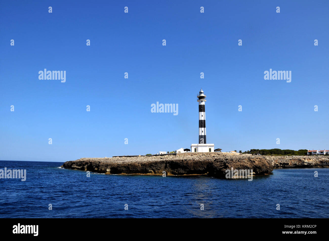 lighthouse at cap d'artrutx in menorca Stock Photo - Alamy
