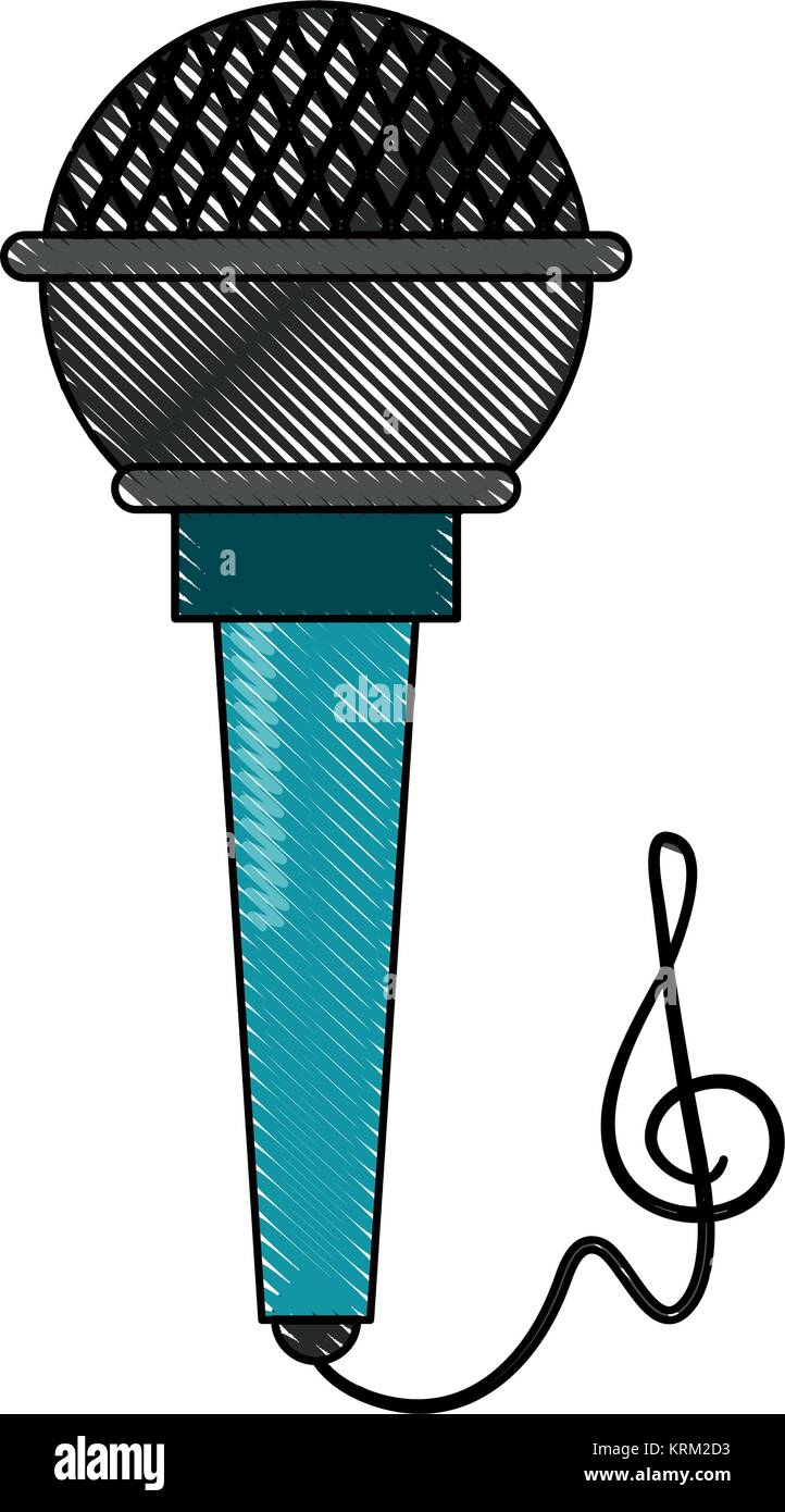 Microphone music note symbol Stock Vector Image & Art - Alamy