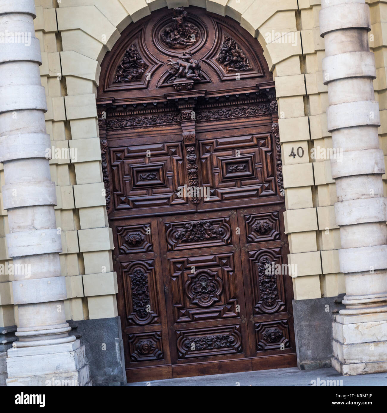 Turin - Devil Door Stock Photo - Alamy