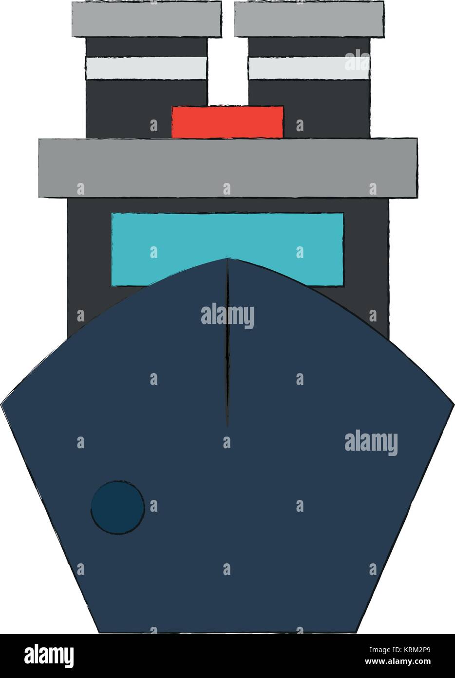 Ship frontview symbol Stock Vector Image & Art - Alamy