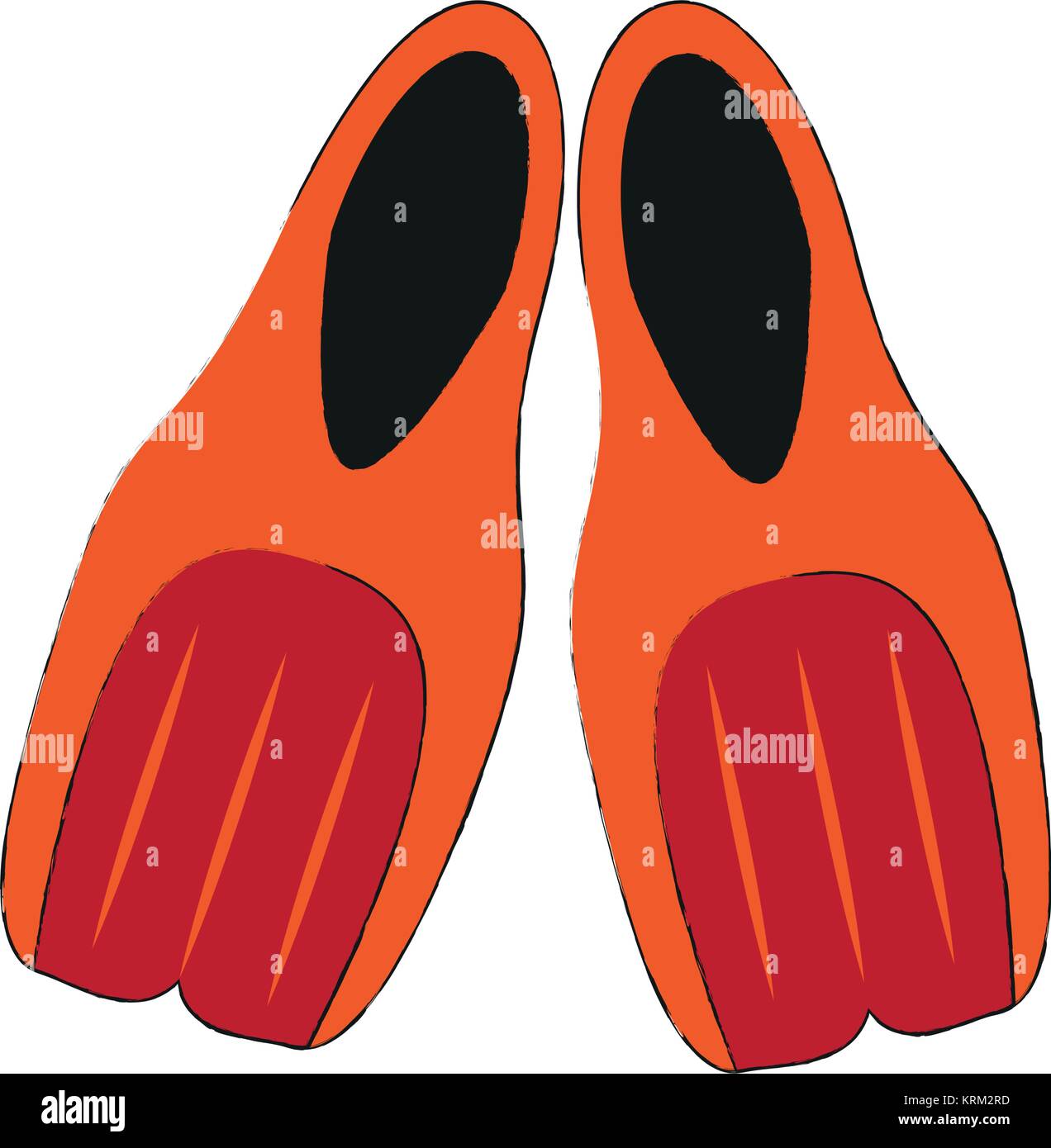 Diving fins isolated Stock Vector Image & Art - Alamy