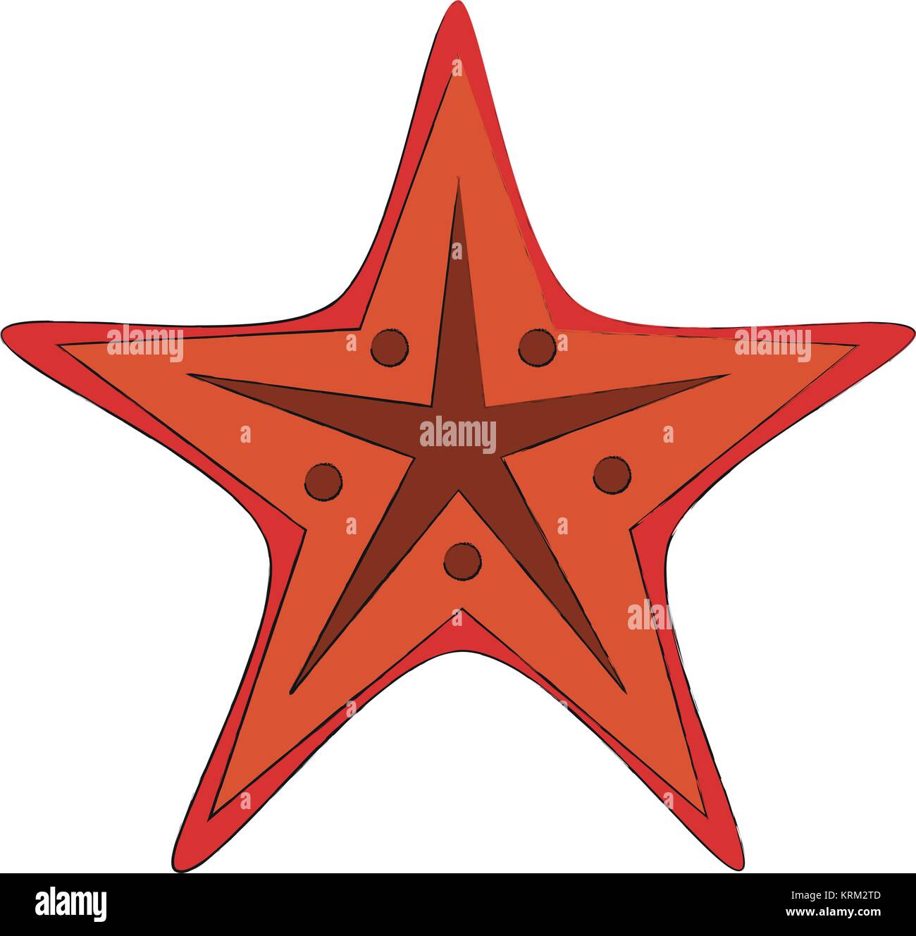 Sea star isolated Stock Vector Image & Art - Alamy