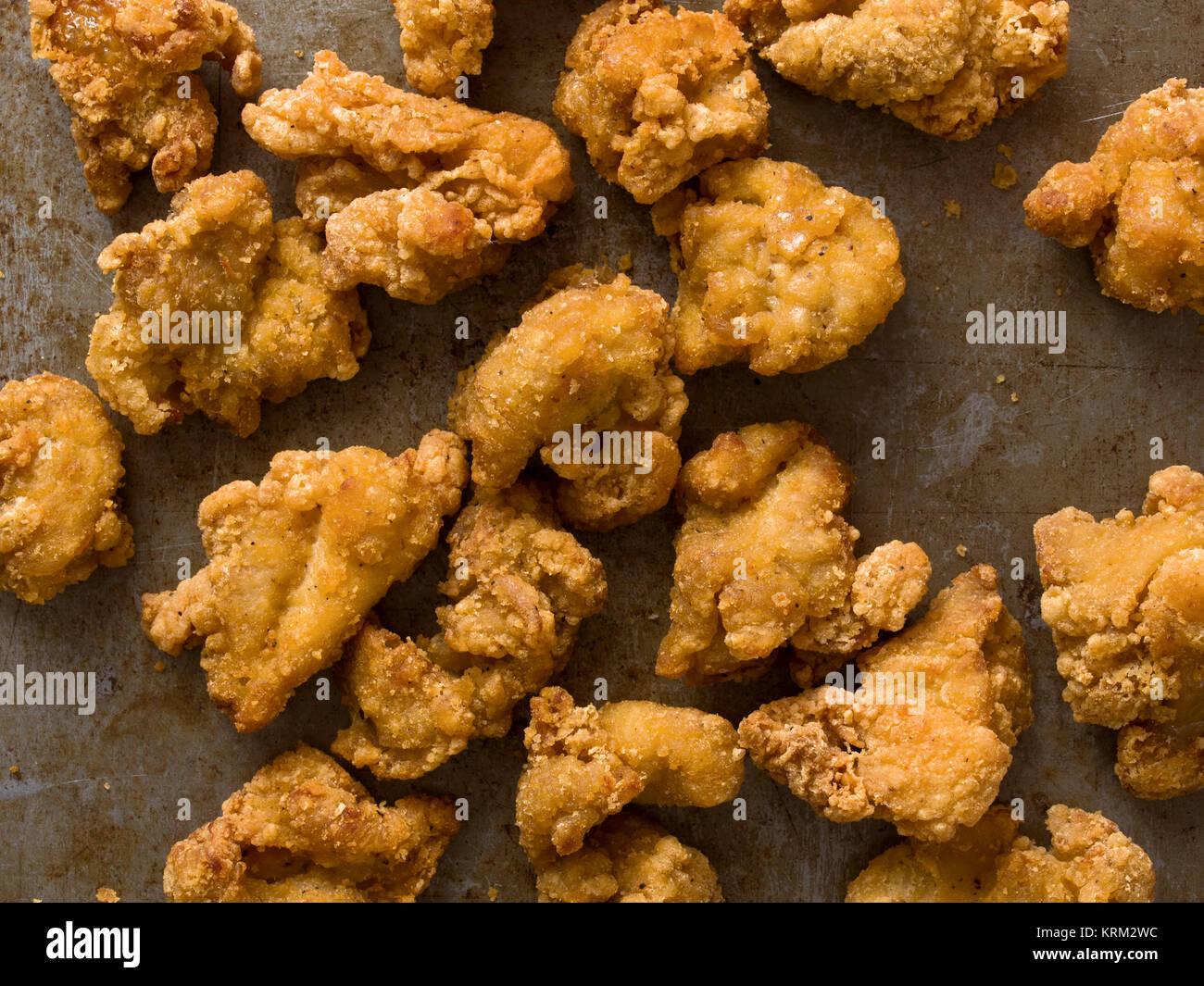 rustic popcorn fried chicken nugget Stock Photo - Alamy