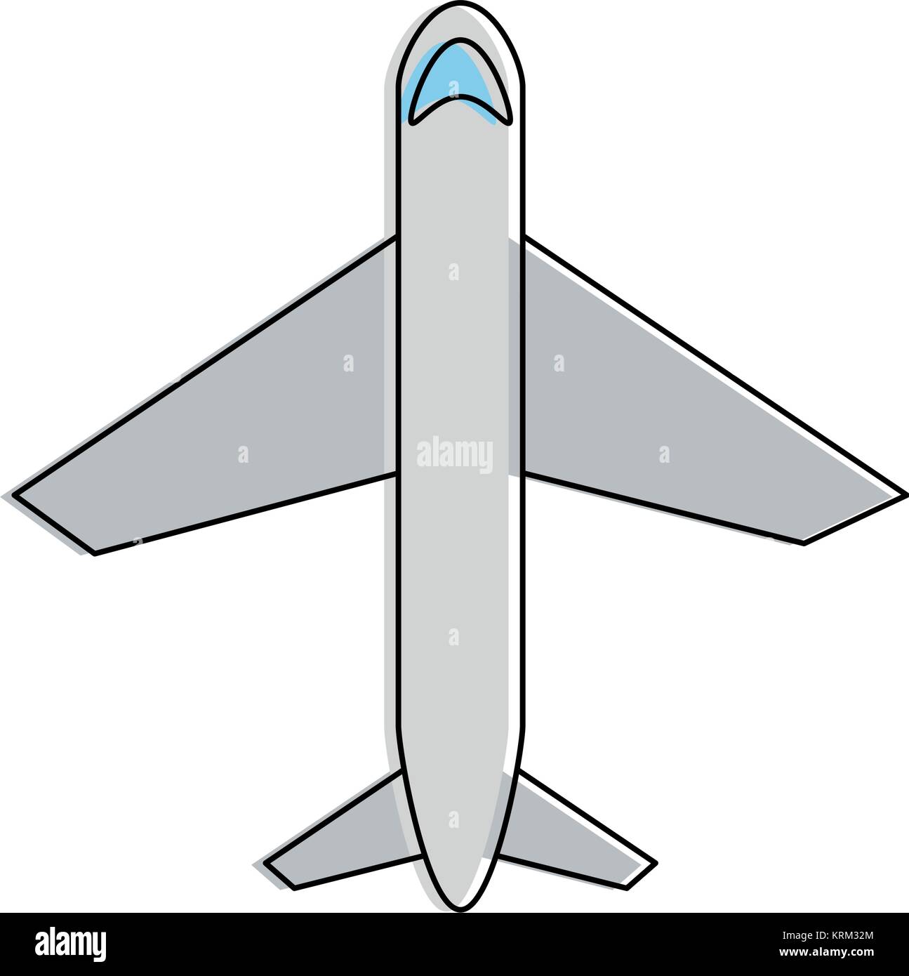 Airplane jet topview Stock Vector Image & Art - Alamy