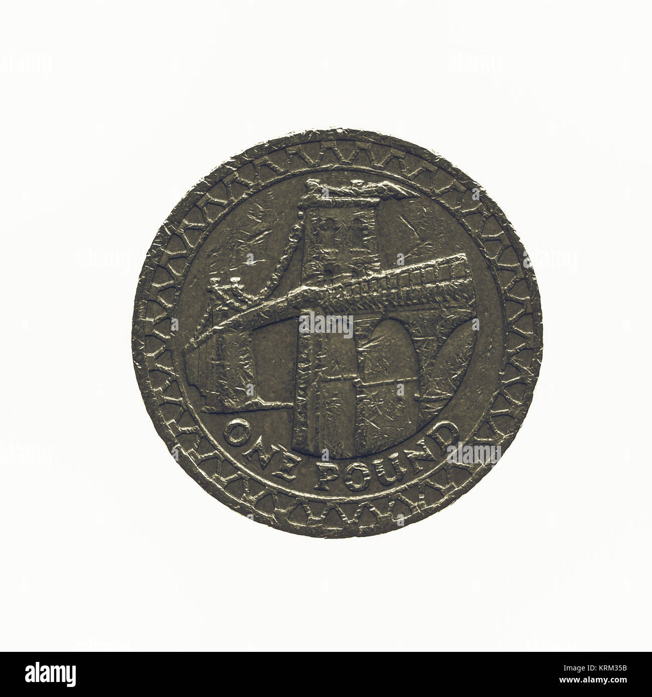 Vintage Coin isolated Stock Photo - Alamy